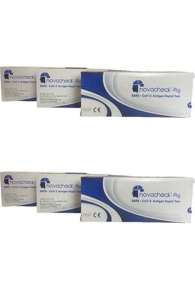 Novacheck Antigen Hızlı Tanı Testi 6 Adet Novacheck Antigen Hızlı Tanı Testi 6 Adet