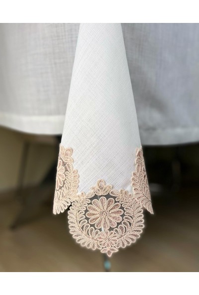 NuBu Atelier Helen Model Güpürlü Masa Örtüsü Sofra Takımı 12 Peçeteli Dantelli Gardenya Kumaş (26 Parça) NuBu Atelier Helen Model Güpürlü Masa Örtüsü Sofra Takımı 12 Peçeteli Dantelli Gardenya Kumaş (26 Parça)