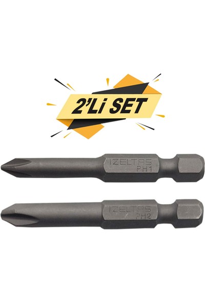 Badem10 Izeltaş Ph1 Ph2 Yıldız Bits Uç Vidalama Ikili Matkap Ucu 50 mm Badem10 Izeltaş Ph1 Ph2 Yıldız Bits Uç Vidalama Ikili Matkap Ucu 50 mm