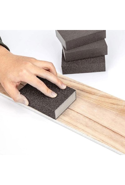 Badem10 Takoz Sünger Zımpara 150 Kum Kübik El Zımparası Islak Kuru