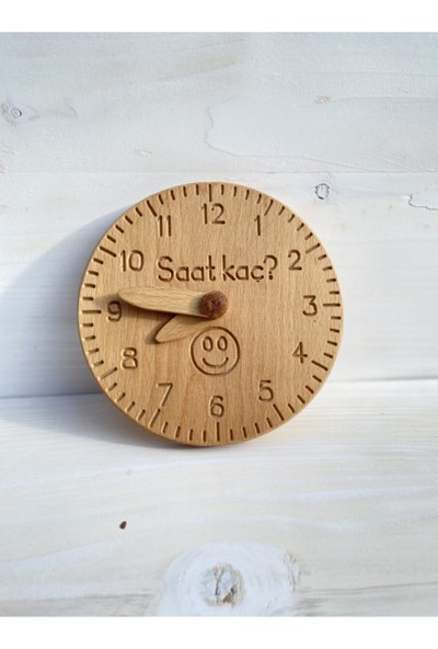 Ahşap Eğitici/ Öğretici Saat