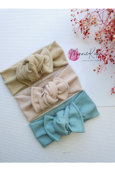 Minnie Kids Kız Bebek / Çocuk 3'lü Ribana Bandana