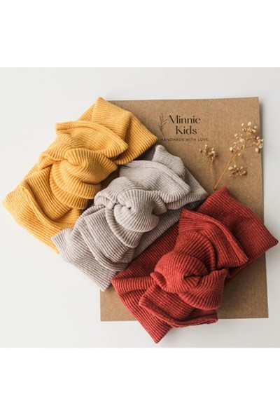 Minnie Kids Kız Bbebek / Çocuk Ribana Bandana Seti