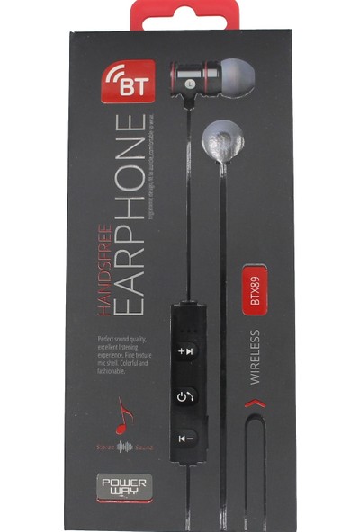 Y&a Mıknatıslı Kablosuz Bluetooth Kulaklık Powerway BTX85-BTX89 Y&a Mıknatıslı Kablosuz Bluetooth Kulaklık Powerway BTX85-BTX89