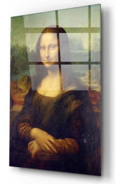 Mona Lisa Cam Tablo 50 x 70 cm