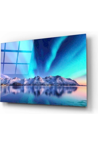 Dağ Manzarası Cam Tablo 50 x 70 cm