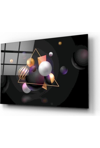 3D Desenler Cam Tablo 50 x 70 cm