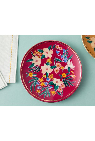 English Home Flower Spree Porselen Pasta Tabağı 20 cm Pembe English Home Flower Spree Porselen Pasta Tabağı 20 cm Pembe