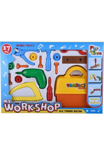 Zuzu Toys Oyuncak Tamirci Büyük Kutu 17 Parça Tamir Seti