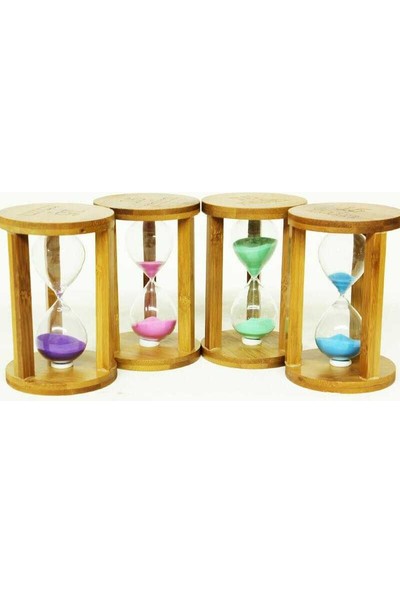 HSRC Kum Saati Ahşap 15 Dakika Dekoratif Hediyelik