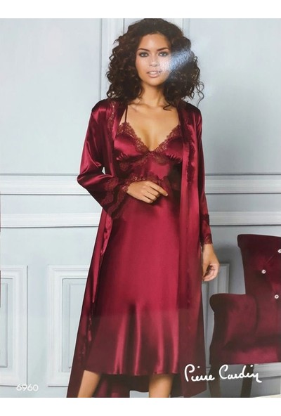 Pierre Cardin 6960 6'lı Saten Gecelik Sabahlık Çeyiz Takım Pierre Cardin 6960 6'lı Saten Gecelik Sabahlık Çeyiz Takım