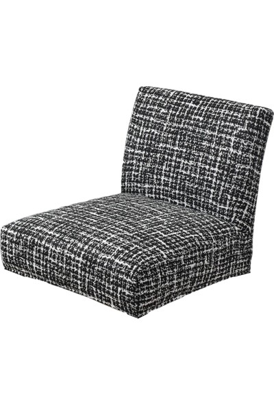 Dolity Kolsuz Sandalye Slipcovers Kolsuz Sandalye Oturma Odası Kolsuz Sandalye Siyah Beyaz Kapakları (Yurt Dışından)