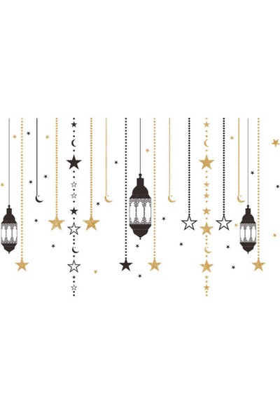 Dolity Ramazan Duvar Sticker Fener Duvar Kağıdı (Yurt Dışından) Dolity Ramazan Duvar Sticker Fener Duvar Kağıdı (Yurt Dışından)