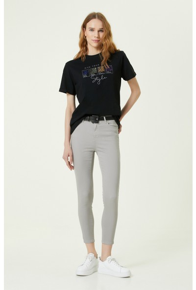 Network Basic Fit Gri Pantolon