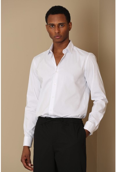 Lufian Austın Erkek Klasik Gömlek Slim Fit Siyah Lufian Austın Erkek Klasik Gömlek Slim Fit Siyah