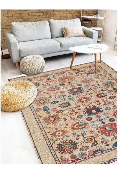 Mars Halı Olivia Yıkanabilir Dijital Baskılı Kaymaz Tabanlı Halı