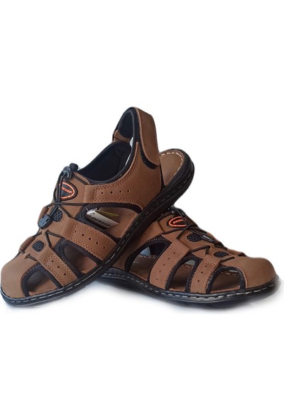 Dunlop Hakiki Deri Günlük Confort Sandalet Ayakkabı Kum 1702
