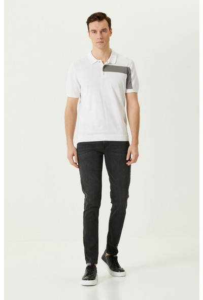 Network Skinny Fit Koyu Gri Denim Pantolon