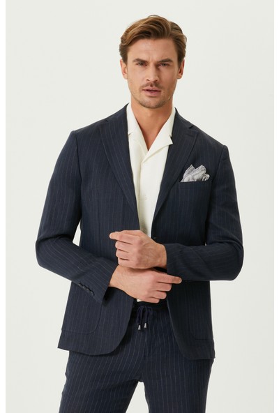 Network Lacivert Keten Ceket