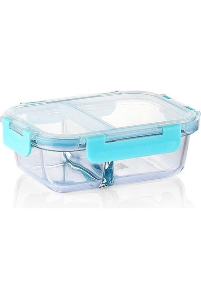 Schafer Cheery 570 ml Cam Iki Bölmeli Saklama Kabı