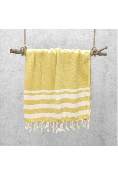 Trend Mary Cottoy Peştemal Sarı Pamuk 100X180 cm Trend Mary Cottoy Peştemal Sarı Pamuk 100X180 cm
