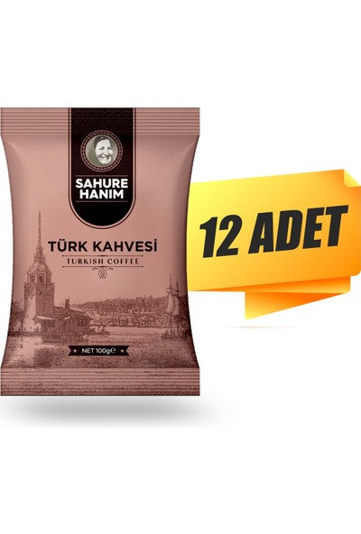 Sahure Hanım Türk Kahvesi 100 G 12 Adet Sahure Hanım Türk Kahvesi 100 G 12 Adet