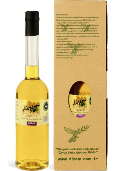 Organik Naturel Sızma Hediyelik Zeytinyağı 500 ml