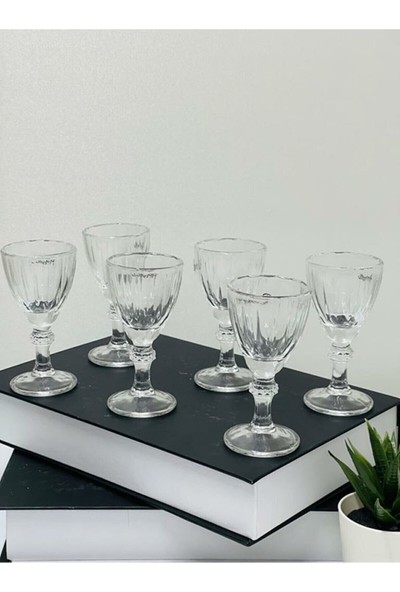 Marley 6'lı Cam Kahve Yanı Bardak Marley 6'lı Cam Kahve Yanı Bardak