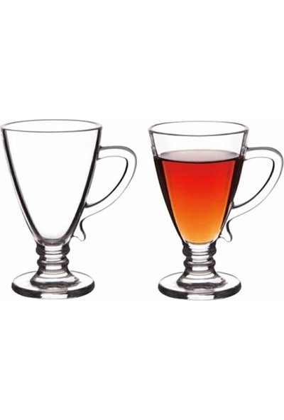 Paradice Federico Kulplu 6'lı Cam Çay Bardağı Paradice Federico Kulplu 6'lı Cam Çay Bardağı