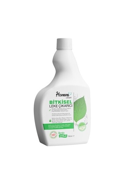 Homm Clean Bitkisel Lekeçıkarıcı 750 ml Homm Clean Bitkisel Lekeçıkarıcı 750 ml