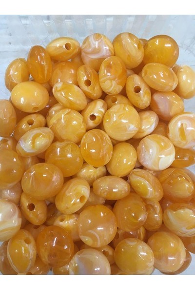 Trakav Sazan Yemi Boncuk 11 Adet Elips Trakav Sazan Yemi Boncuk 11 Adet Elips