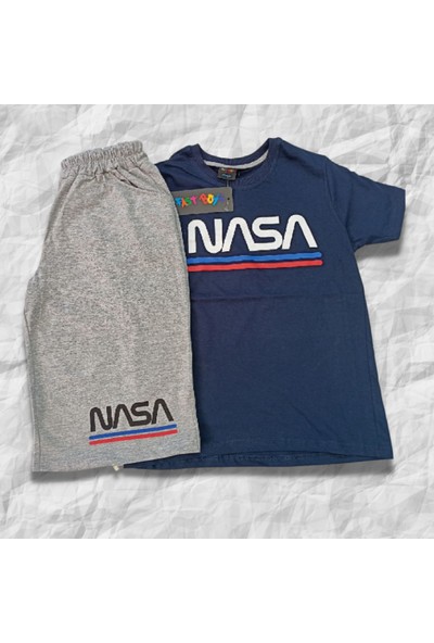 Nasa Baskılı Büyük Çocuk Tişört