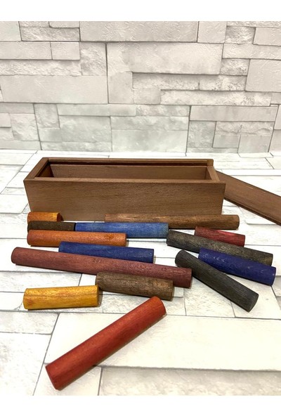 Kara Dizayn Ahşap Kutulu Çubuk Zeka Oyunu