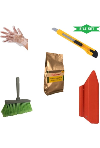 Bolton 5'li Set 125GR. Duvar Kağıdı Yapıştırıcısı Tutkalı