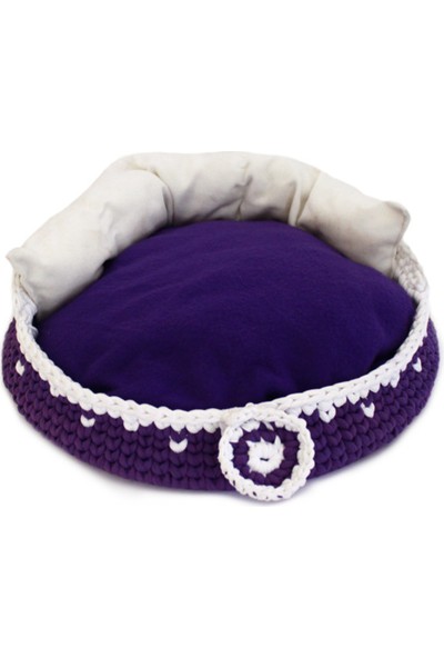 Rc Power Kedi Yatağı Mor Beyaz