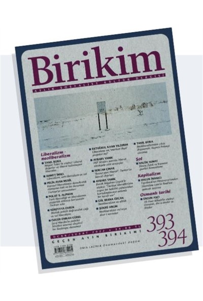 Birikim Aylık Edebiyat Kültür Dergisi Sayı: 393-394 Ocak Şubat 2022 Birikim Aylık Edebiyat Kültür Dergisi Sayı: 393-394 Ocak Şubat 2022
