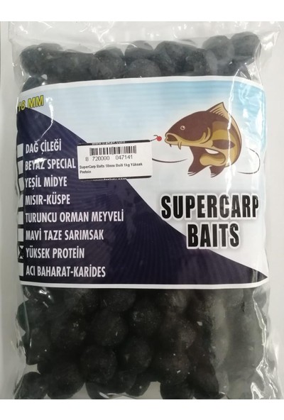 Supercarp Baits 18MM Boili 1kg Yüksek Protein Supercarp Baits 18MM Boili 1kg Yüksek Protein