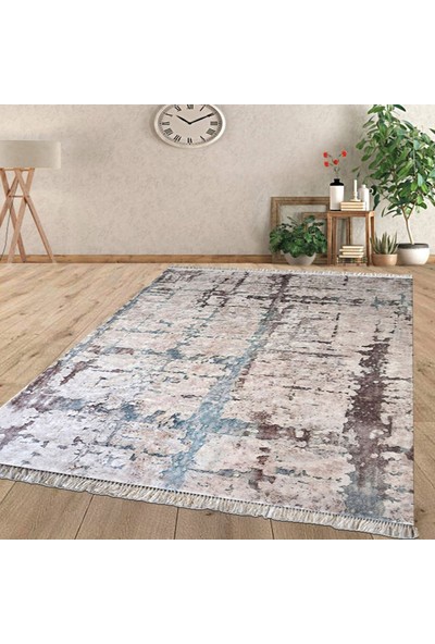 Nur Home Tekstil Dekoratif Mavi Karma Model Kaydırmaz Dot Taban Halı, Hal-18 Nur Home Tekstil Dekoratif Mavi Karma Model Kaydırmaz Dot Taban Halı, Hal-18