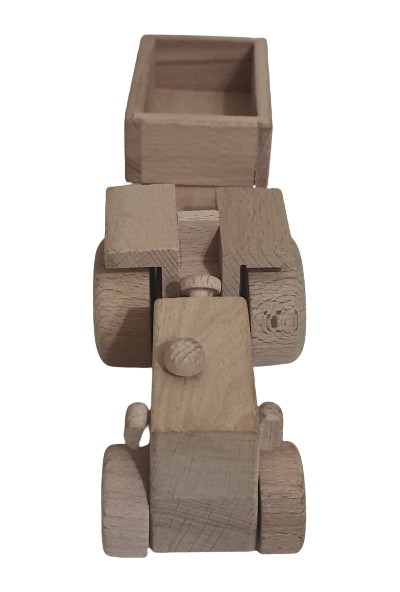 Şah-ı Osmanlı Doğal Ahşap Boyanabilir Traktör Oyuncak (27X8 Cm) Şah-ı Osmanlı Doğal Ahşap Boyanabilir Traktör Oyuncak (27X8 Cm)