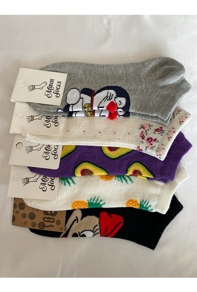 Strawberry Company 5'li Pamuklu Patik Çorap