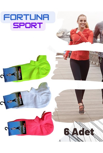 Fortuna Kadın Antrenman Patik Spor Çorap Seti 6 Lı Fortuna Kadın Antrenman Patik Spor Çorap Seti 6 Lı