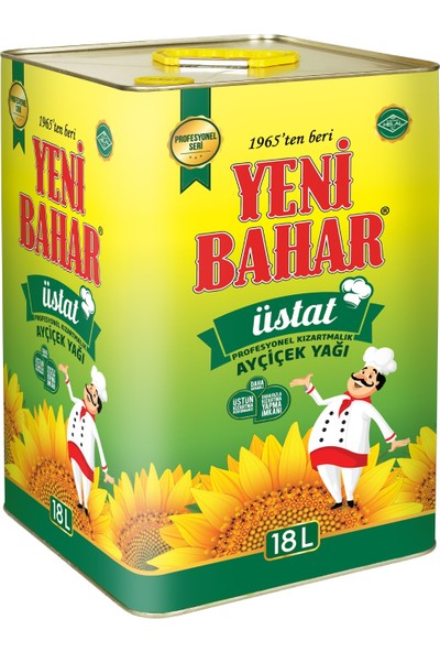 Yeni Bahar Kızartmalık Ayçiçek Yağı 18 Lt Yeni Bahar Kızartmalık Ayçiçek Yağı 18 Lt