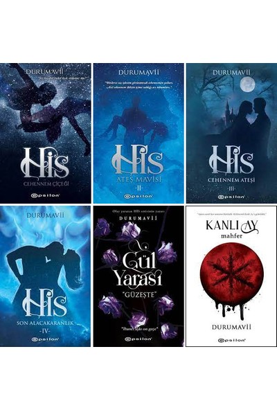 His 1-2-3 - Gül Yarası Güzeşte - Kanlı Ay Mahfer Durumavii 6 Kitap Set