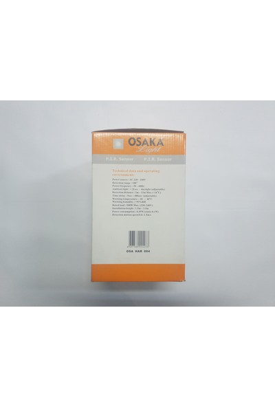 Osaka 500W. Hareket Sensörlü Halojen Projektör Osaka 500W. Hareket Sensörlü Halojen Projektör