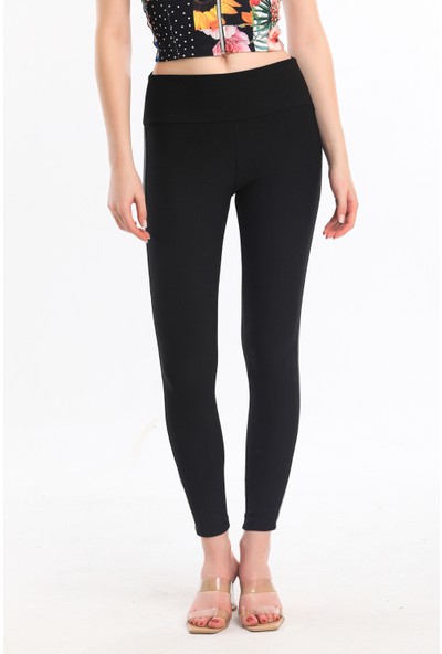 Sense Yani Deri Şeritli Ottoman TAYT_TYT32302 Siyah