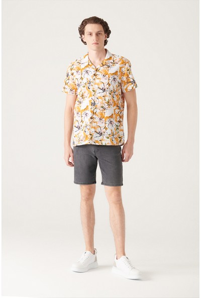 Avva Erkek Koyu Gri 5 Cepli Denim Şort E003654