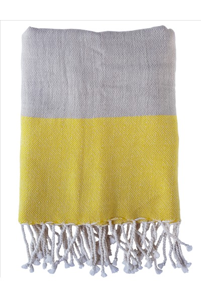 Dandalas Keten-Pamuk Karışımı El Dokuması Peştemal