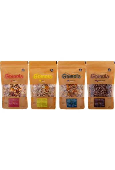 Yağmurun Bahçesi Granola Set 4 x 350 gr