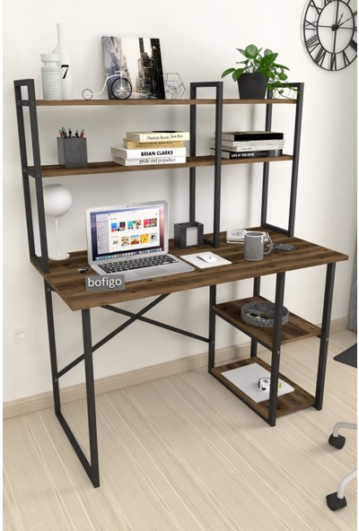 Bofigo 2 Raflı Çalışma Masası Bilgisayar Masası Ofis Ders Masası + Masa Üstü Raf Kitaplık Lidya Bofigo 2 Raflı Çalışma Masası Bilgisayar Masası Ofis Ders Masası + Masa Üstü Raf Kitaplık Lidya