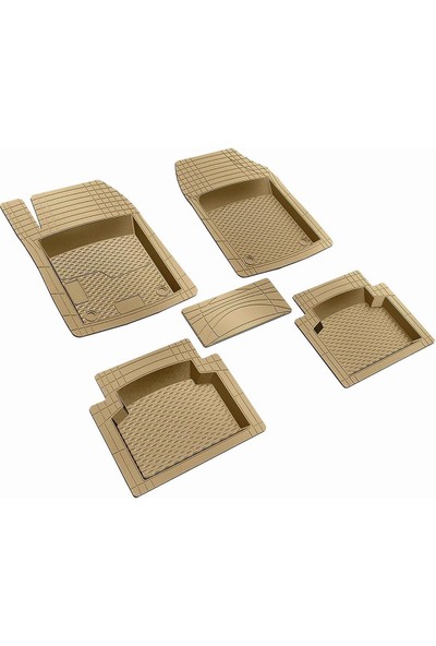 Teamcar Kia Rio Ekstra Havuzlu Kauçuk Paspas Bej Universal Teamcar Kia Rio Ekstra Havuzlu Kauçuk Paspas Bej Universal